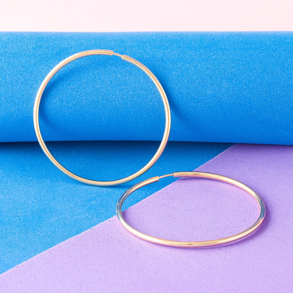 GOLD THREAD HOOPS | LOEL