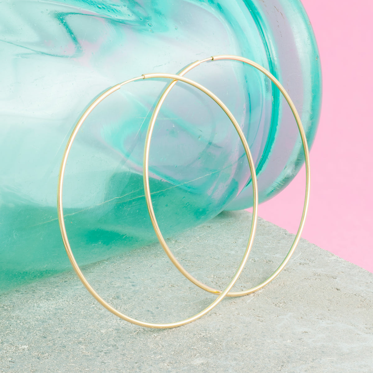 GOLD THREAD HOOPS | LOEL